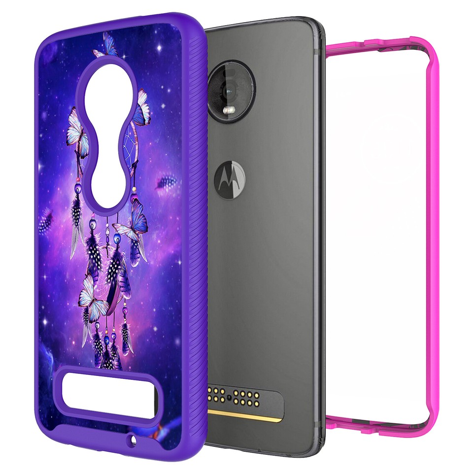 For Moto Z4 Play /Z Play 4th Generation Graphic Shockproof Full-Body ...