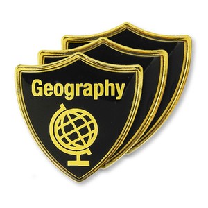 'Geography' Subject Shield School Badge | eBay