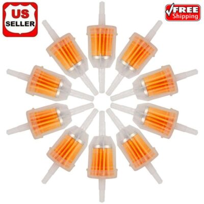 NEW Motor Inline Gas Oil Fuel Filter Small Engine For 1/4'' 5/16" Line ...
