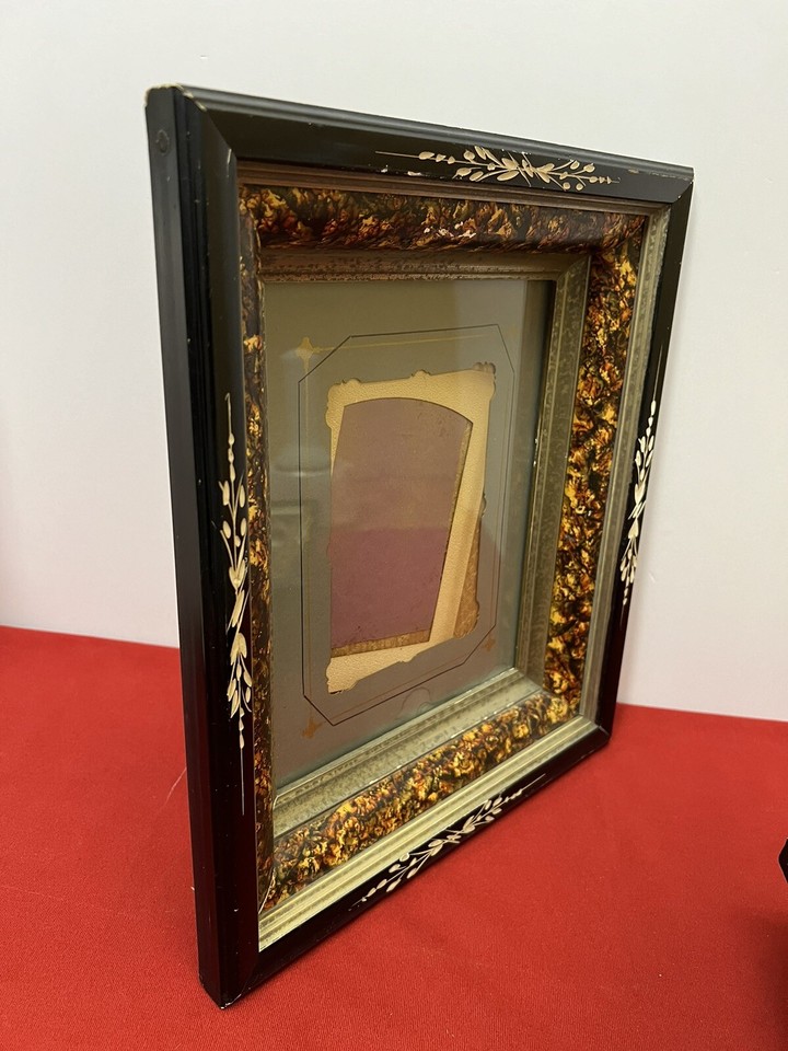 Pair Of Antique Deep Well Frames W Glass & Matts 14”x12.25” - Set of 2 ...