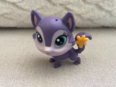Littlest Pet Shop~#63~Fir Sprucewood~Fox~Purple ~Green Eyes~Pets In ...