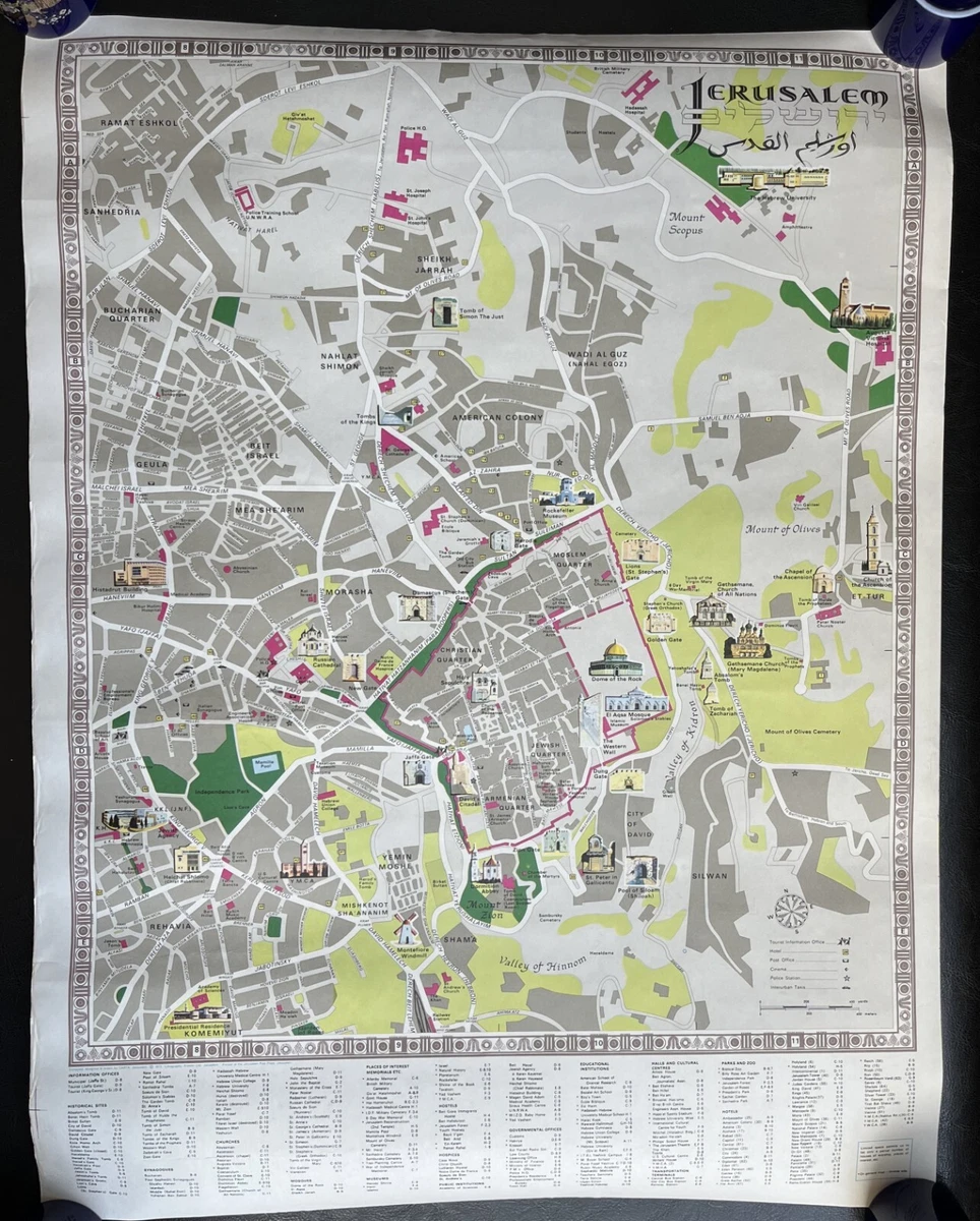 English Map Of Jerusalem