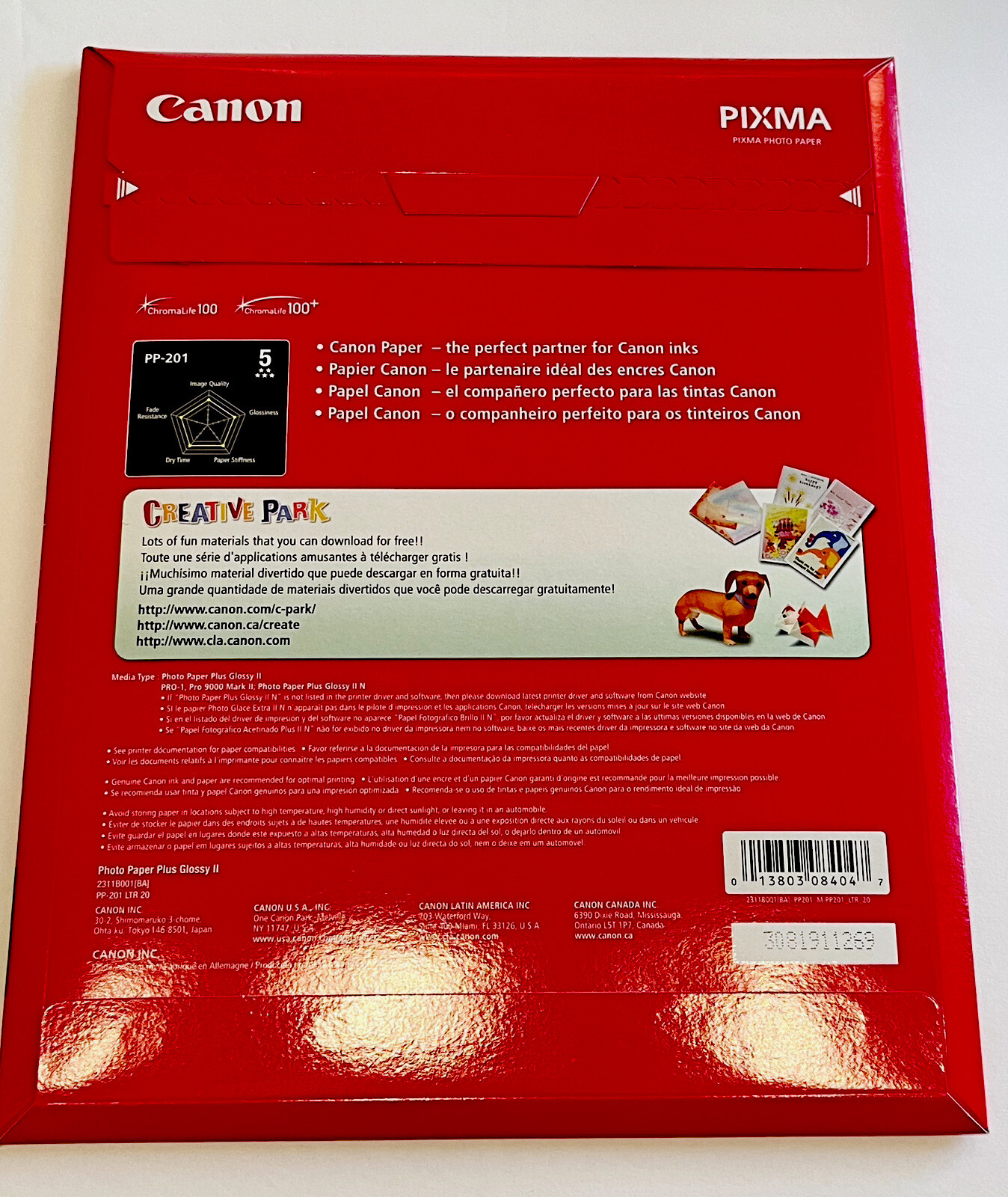 Canon 2311B001AA White Printer Photo Paper for sale online | eBay