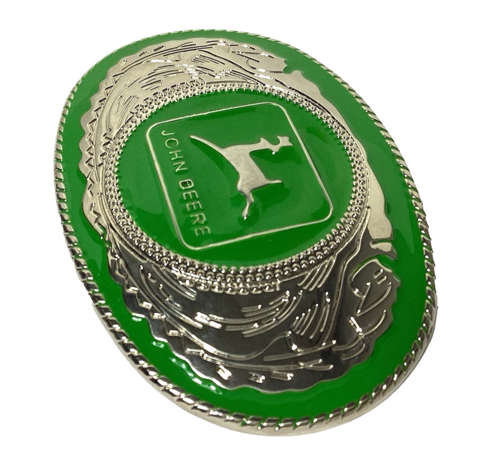 Brand New John Deere Belt Buckle Green & Silver | eBay