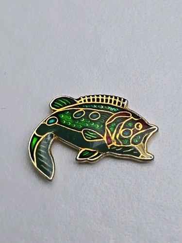 Large Mouth Bass Fish Lapel Pin Vintage | eBay