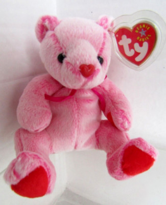 Ty Beanie Babies VALENTINE'S DAY Romance the Bear, 2001, mint with ...