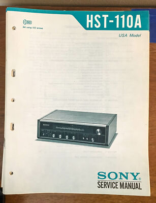 Sony hst 300 service manual - premiumasl