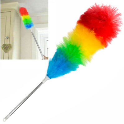Anti Static Duster Long Handle Feather Duster Hygienic Brush Home ...
