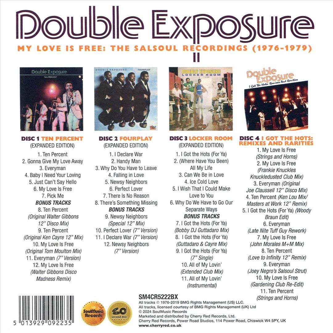 DOUBLE EXPOSURE MY LOVE IS FREE: THE SALSOUL RECORDINGS 1976-1979 NEW ...