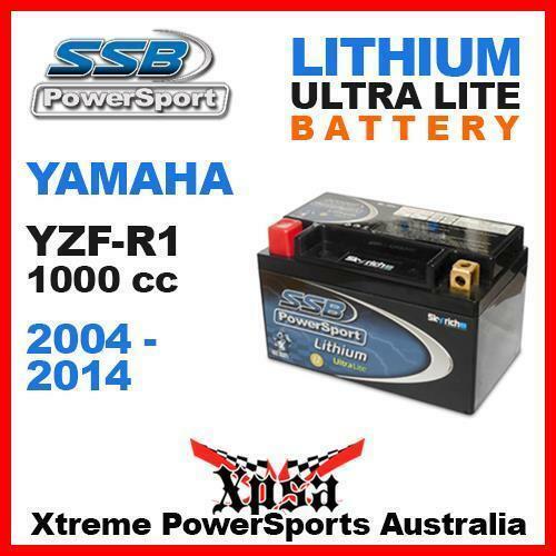 SSB SUPER BIKE ULTRALITE LITHIUM BATTERY YAMAHA YZFR1 YZF R1 YZF-R1 ...