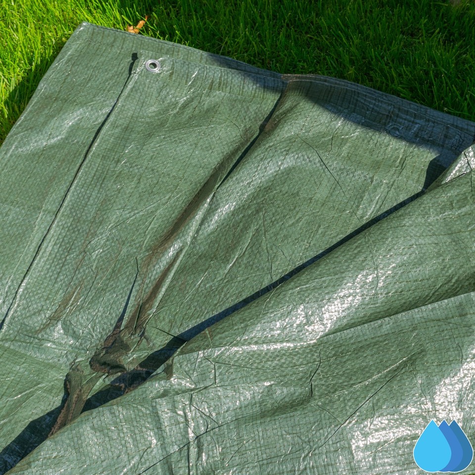 Waterproof Heavy Duty Tarpaulin Cover Tarp Ground Camping Sheet Cover ...