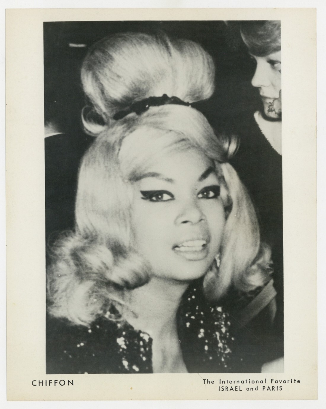 Princess Chiffon 1964 Black Burlesque 8x10 Big Bouffant Hair African ...
