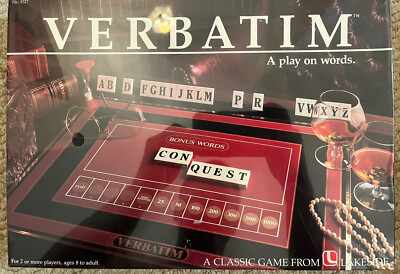 Verbatim; a Play on Words Game (Lakeside Games; 1985) - New in ...