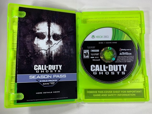 Call of Duty: Ghosts Activision Xbox 360 Backward Compatible 2 Discs ...