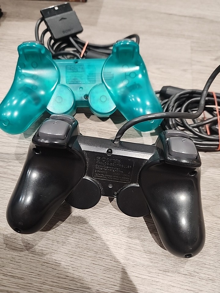 Sony PS2/PlayStation 2 Slim Bundle SCPH-77001 15 Games, 2 Controllers ...