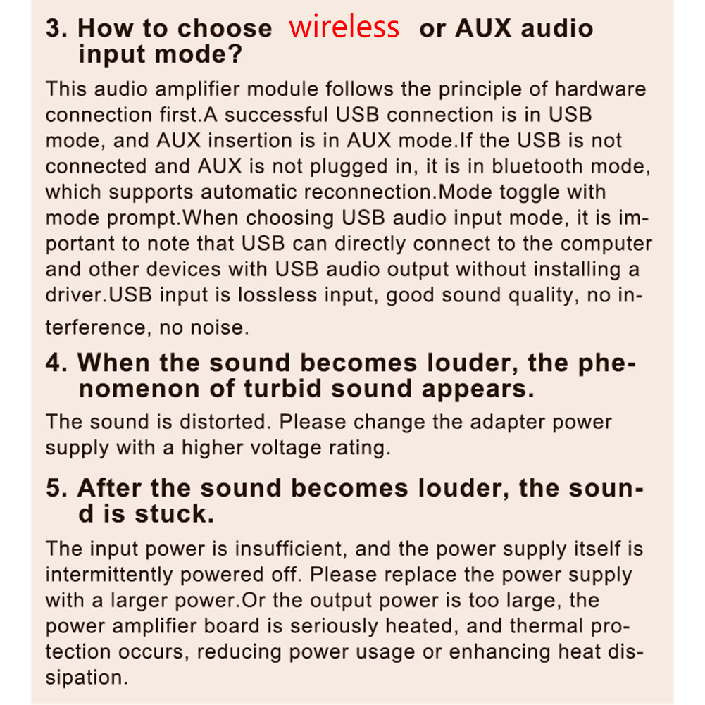 AU Mini Bluetooth-Compatible 5.0 Power Audio Amplifier Boards 50WX2 ...