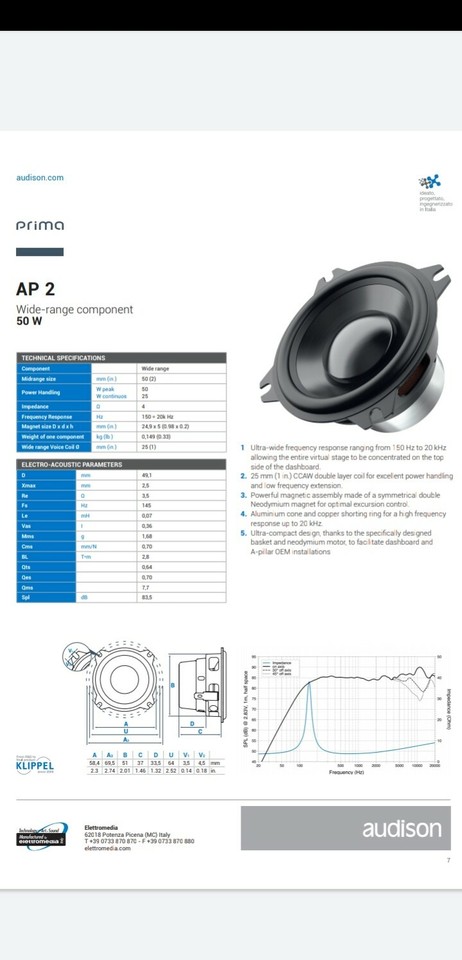 Audison AP2, Aluminum pods for Midrange Audison AP2 ... | eBay