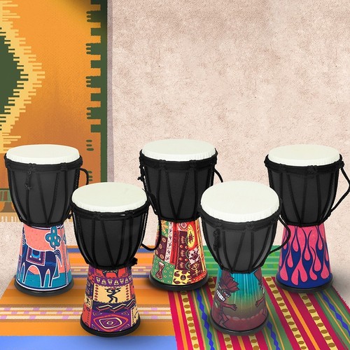 Tambour Djemb Design Color Sculpt la Main Tambour Main Compact et Po | eBay