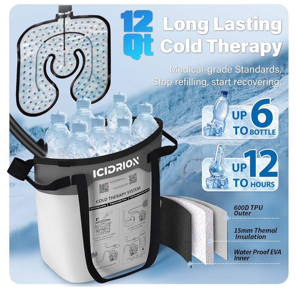 Cold Therapy Machine, Programmable Ice Machine for Knee after Surgery ...