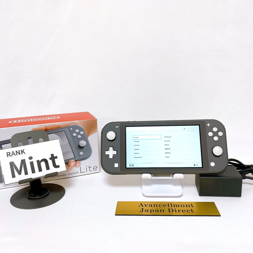 【Mint w/Box】Nintendo Switch Lite Gray Console Handheld Japan Tested ...