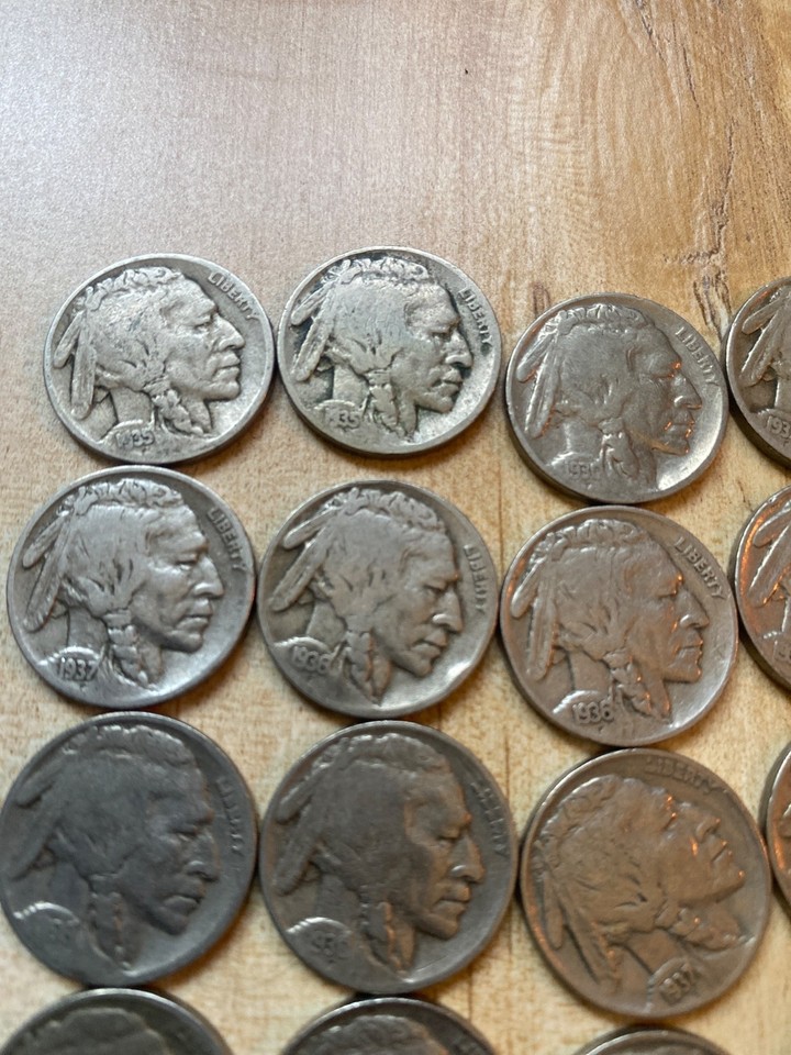 20 FULL DATE Buffalo Indian Head Nickels Native American Nickels! | eBay