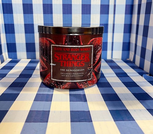 Bath & Body Works STRANGER THINGS THE DEMOGORGON Candle 3 WICKS Large ...
