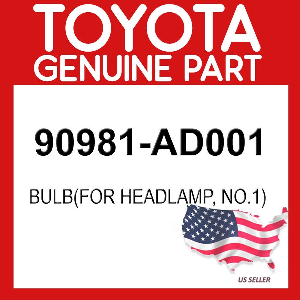 Toyota Genuine 90981-Ad001 Bulb(For Headlamp No.1) OEM | eBay