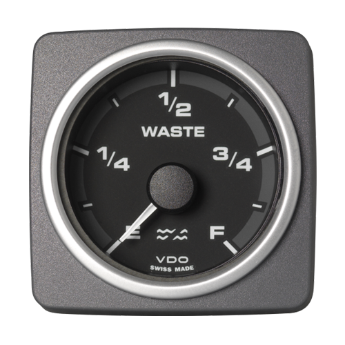 VDO Marine AcquaLink - 52mm Black Waste Water Level - 12-24V | eBay