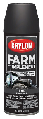 Krylon Farm and Implement Low Gloss Black Paint | eBay