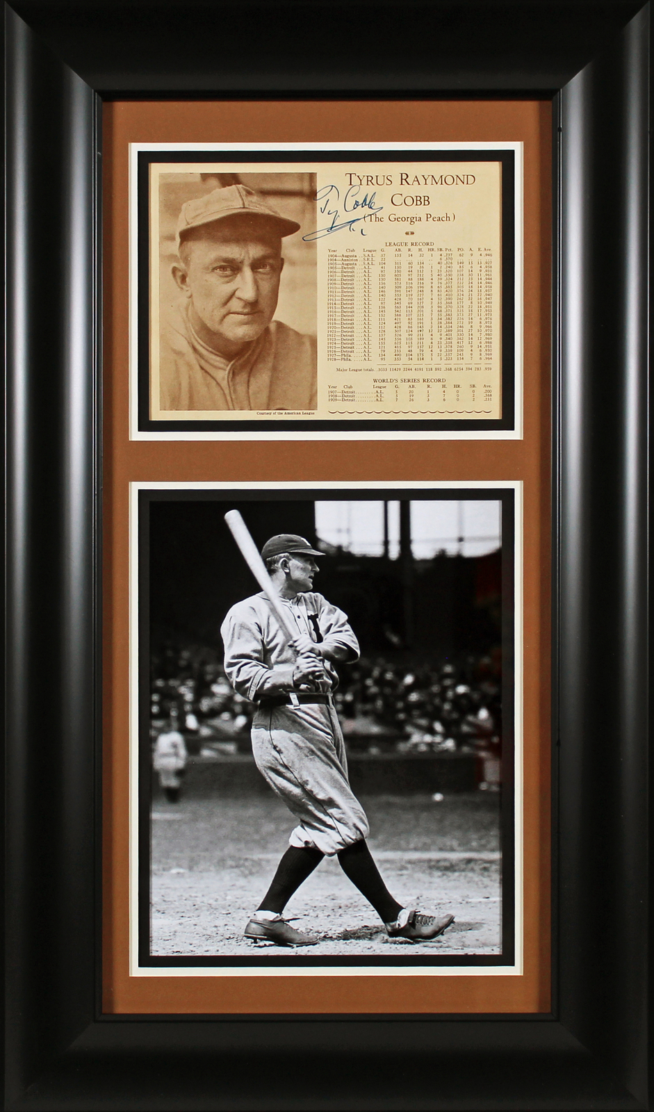 Ty Cobb Autographed Memorabilia | Signed Photo, Jersey, Collectibles ...