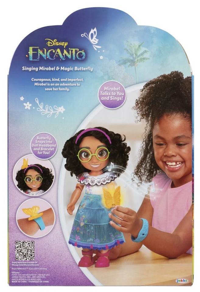 Disney Encanto Singing Mirabel & Magic Butterfly Fashion Doll (219431 ...