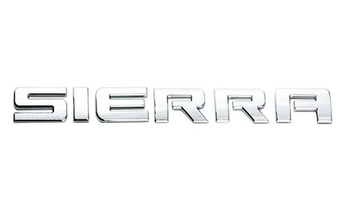 1x Chrome GMC Sierra Letter Emblem Badge Front Door/Rear Tailgate | eBay