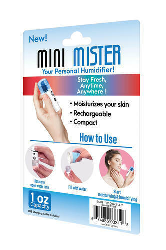 Mini Mister Personal Humidifier 1 oz. Capacity Handheld Moisturizer USB ...