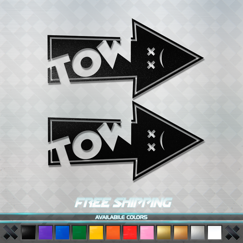 Tow Arrow Vinyl Decal Sticker Pack - Car Truck JDM Racing Safety | eBay