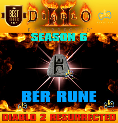 DIABLO 2 RESURRECTED🔥BER RUNE #30 RUNE 🔥D2R LADDER SEASON 6 | eBay