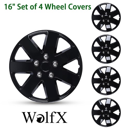 16" 4PCS Black Lacquer Wheel Covers fit Subaru Impreza R16 Tire Snap On ...