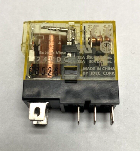 IDEC RJ1S-CLD-D24 24VDC 12A 24VDC Relay Plug-In 5 PIN, General Purpose ...