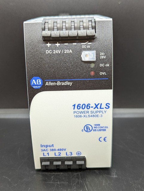 Allen-Bradley 1606-XLS480E-3 480W 3-Phase DC PLC Power Supply for sale ...