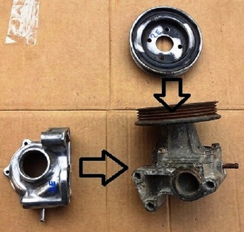 TOYOTA ENGINE 2E 1,3cc 12V WATER PUMP PULLEY AND PUMP`S BRACKET USED | eBay