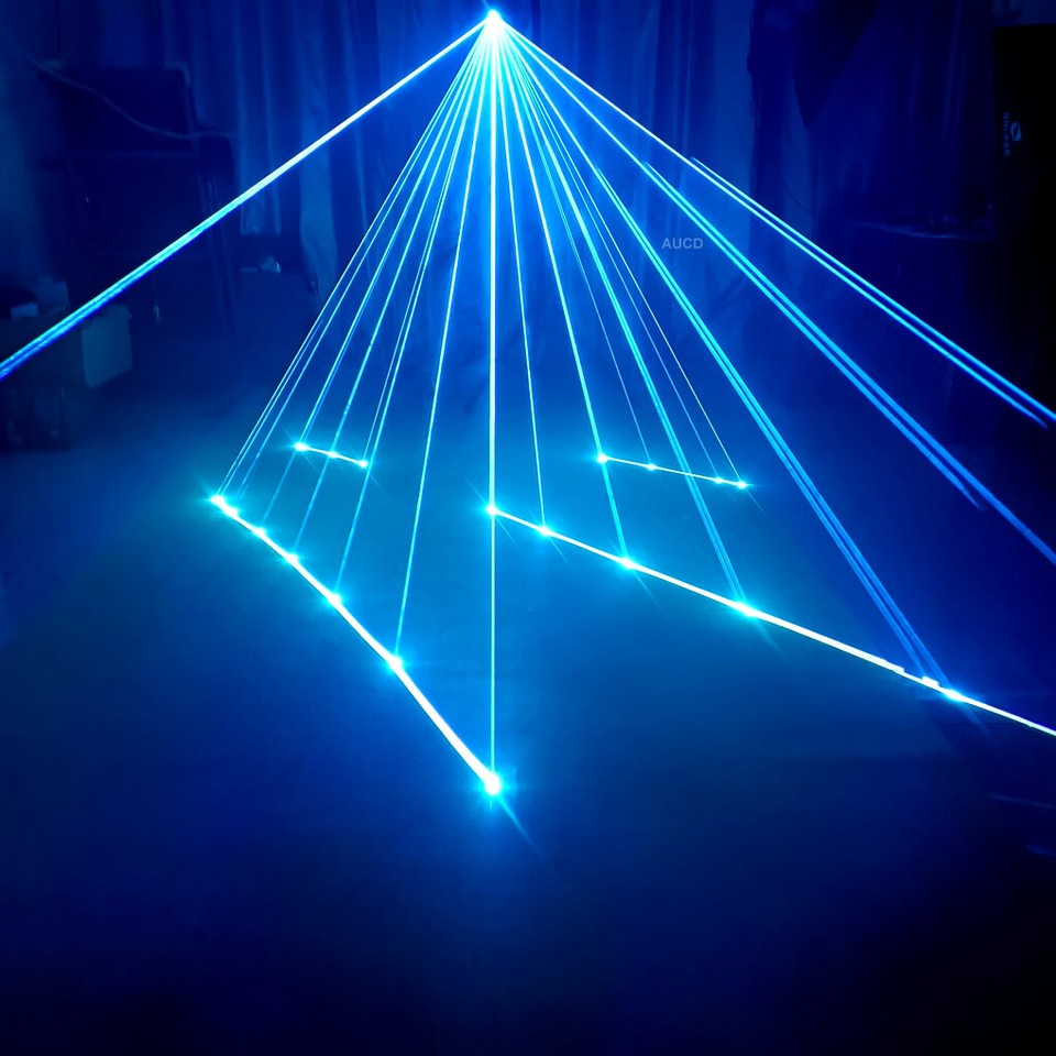 iOS Android App 5W RGB Animate Laser ILDA DMX Beam Disco Projector ...