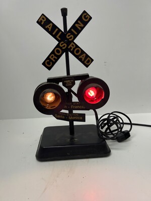 Railroad Crossing Signal American Train Signal Novelty Lamp Light | eBay
