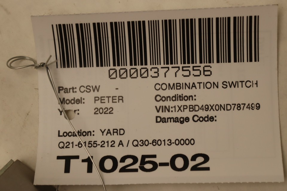 2018-2023 PETERBILT 579 RIGHT HAND SHIFT STALK ENGINE BRAKE SWITCH ...