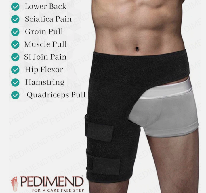 Groin Compression Sleeve Sciatica Pain Relief Support Men Women (1 PC ...