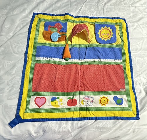Vintage 1985 Playskool Fold N Go Baby Activity Play Mat Blanket Quilt ...