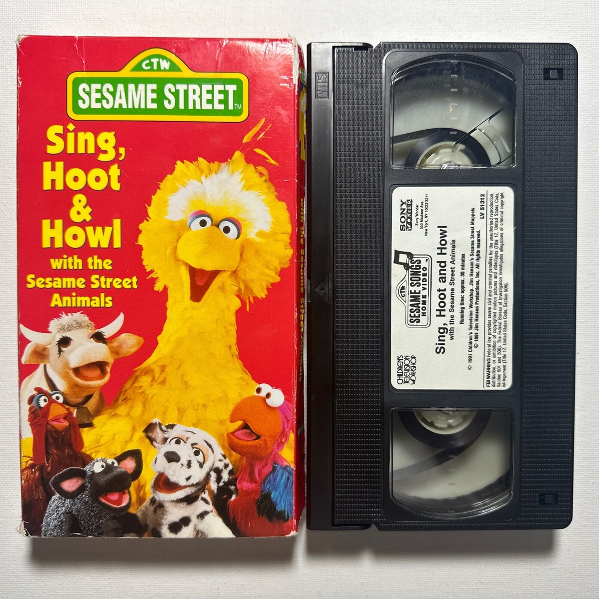 Sesame Street Sing Hoot And Howl Vhs Sesame Street Abc Vhs Etsy