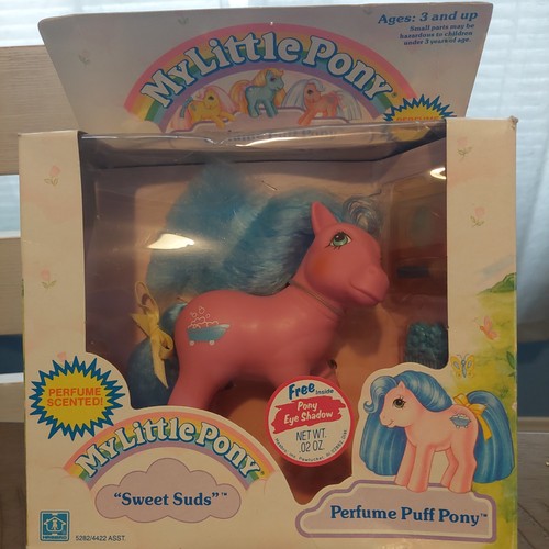 Vintage My Little Pony G1 Sweet Suds Perfume Puff Pony MLP MIB | eBay