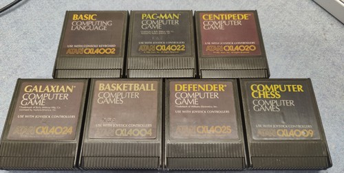 Lot Of 7 ATARI 400/800/XL/XE Games - Pac-Man,Defender,Centipede ...