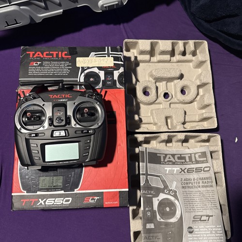 TACTIC NEW TTX650 6-CHANNEL 2.4GHz R/C TRANSMITTER SLT COMPUTER RADIO ...