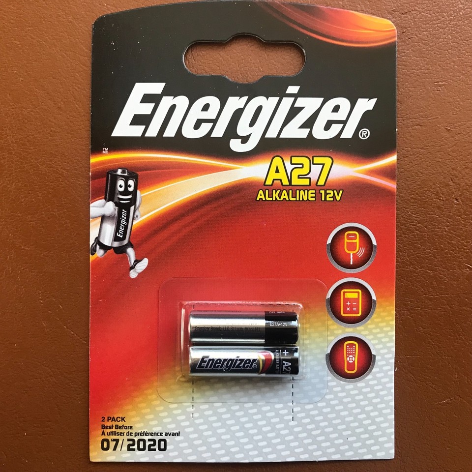 2 x Energizer A27 12V Battery 27A MN27 GP27A E27A EL812 Fast & Free ...