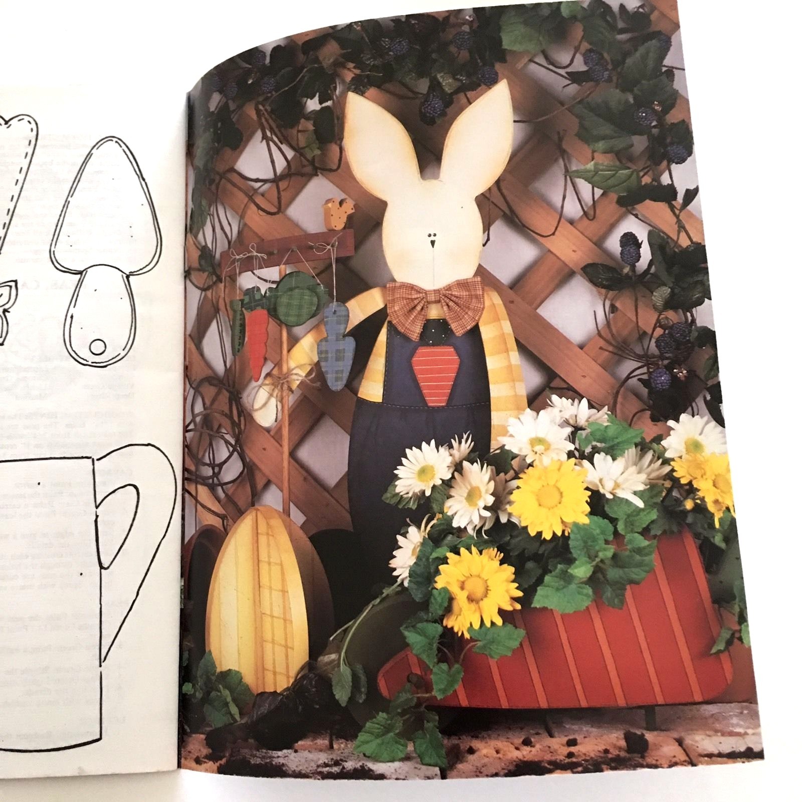 There's A Hare in the Garden Jill Webster Debbie Lewis Tole Decorative Painting | eBay